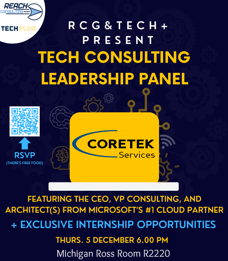 Tech Consulting Leadership Panel - U-M Ross Business+Tech